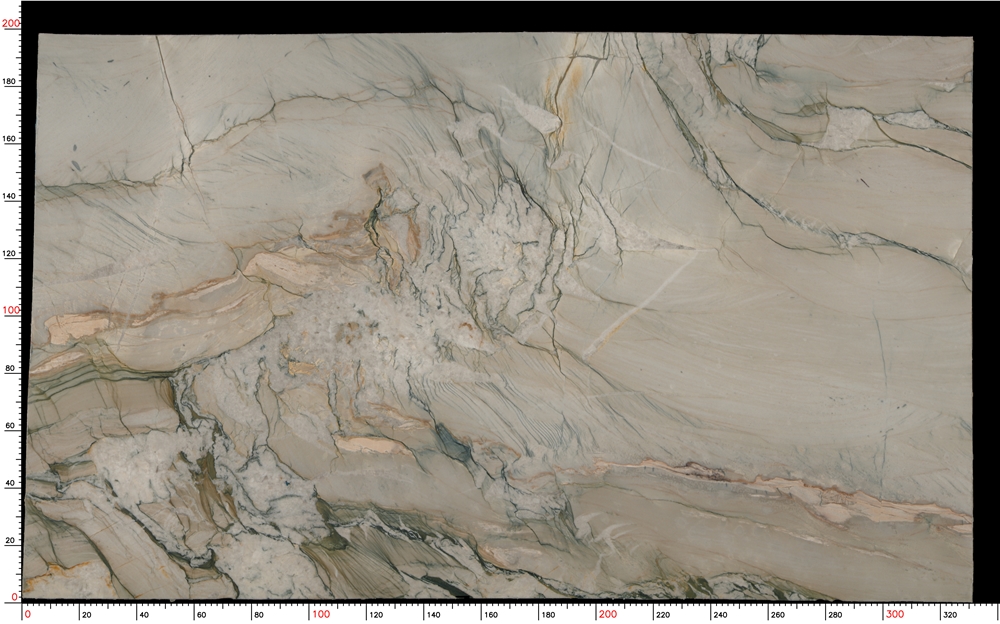 Picasso Silver Quartzite Slabs - M9355