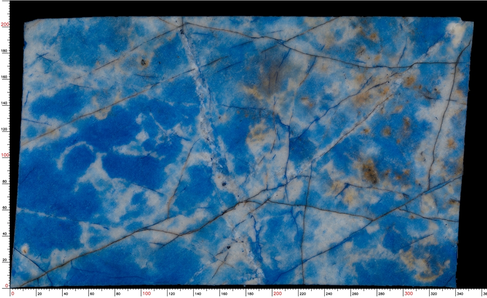 Cristallo Blue Quartzite Slabs : 396.374㎡ in stock