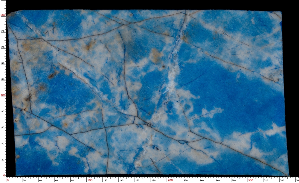 Cristallo Blue Quartzite Slabs : 396.374㎡ in stock