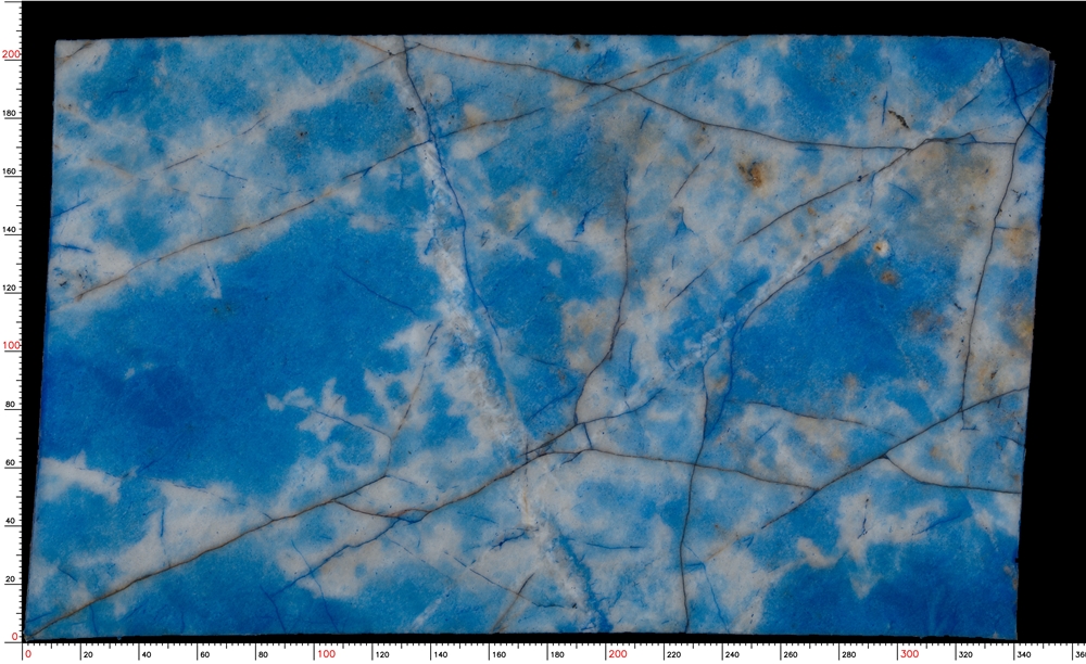 Cristallo Blue Quartzite Slabs : 396.374㎡ in stock