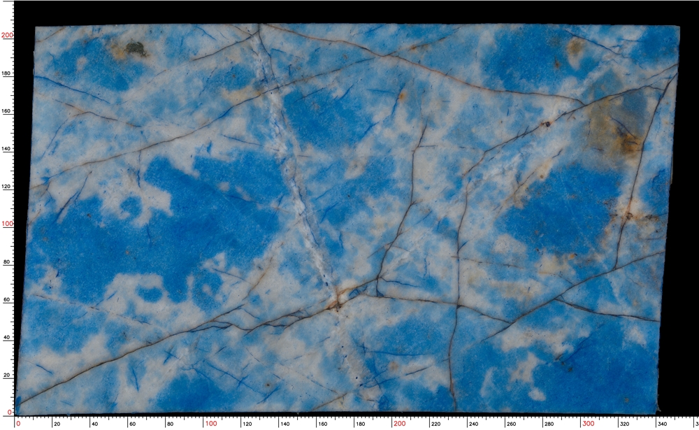 Cristallo Blue Quartzite Slabs : 396.374㎡ in stock
