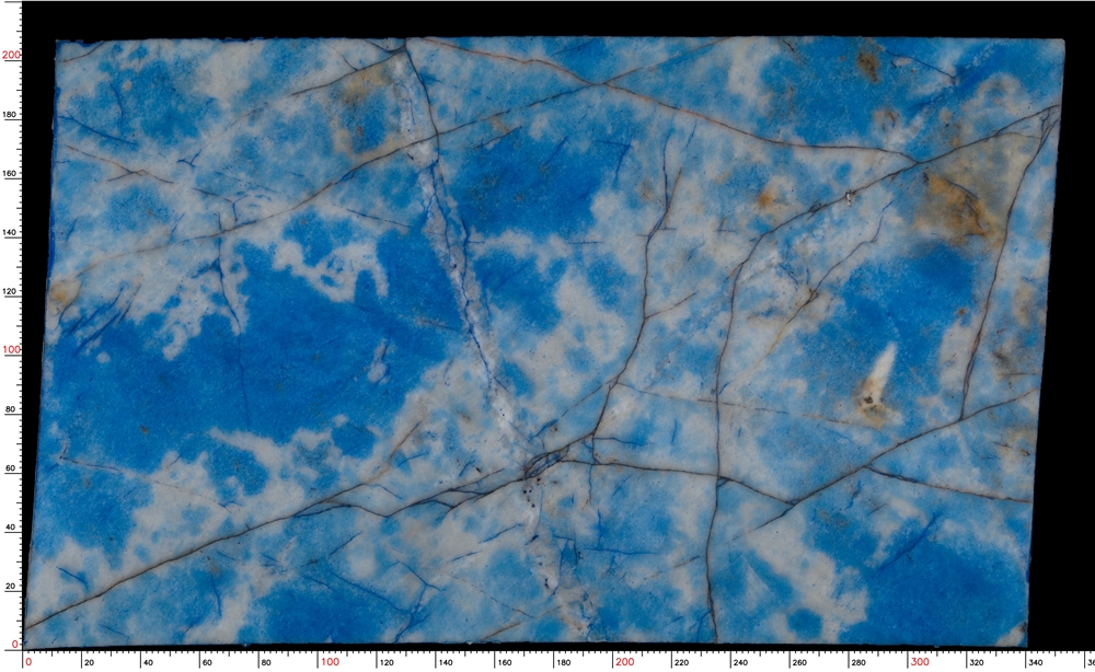 Cristallo Blue Quartzite Slabs : 396.374㎡ in stock