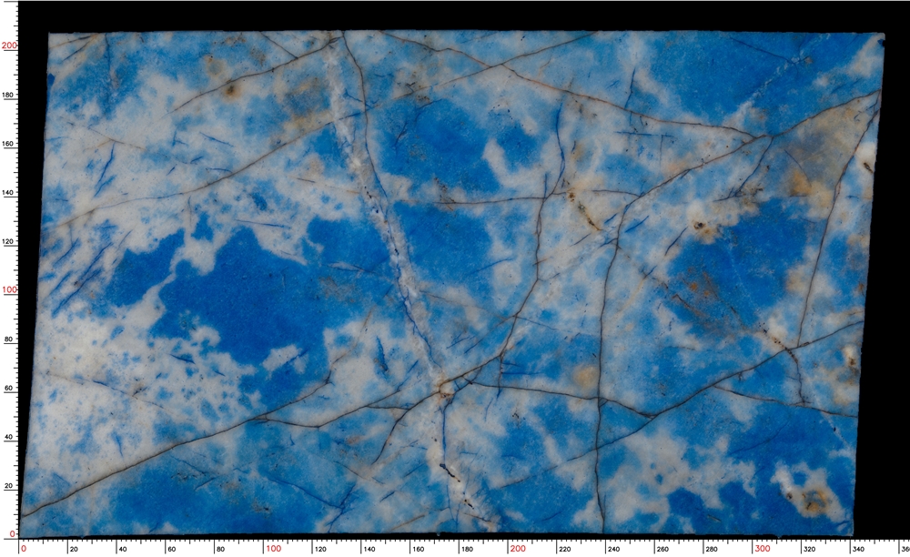 Cristallo Blue Quartzite Slabs : 396.374㎡ in stock