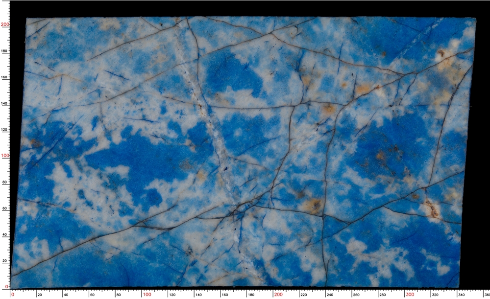 Cristallo Blue Quartzite Slabs : 396.374㎡ in stock