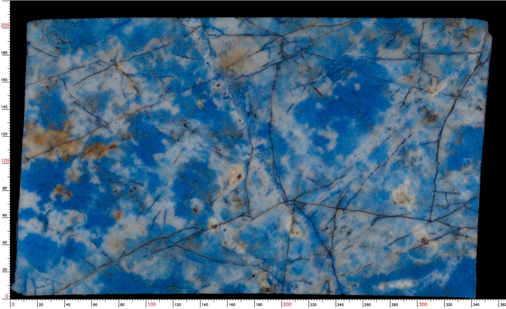 Cristallo Blue Quartzite Slabs : 396.374㎡ in stock