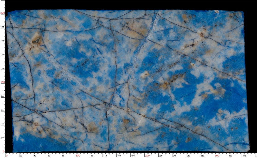 Cristallo Blue Quartzite Slabs : 396.374㎡ in stock