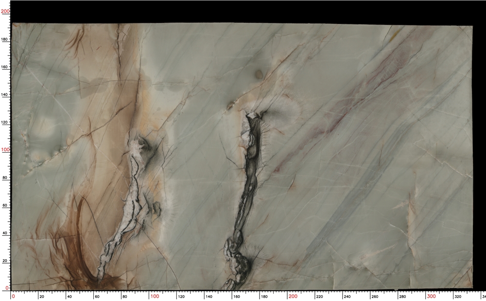 Cristallo Tiffany Quartzite Slabs : 98.869㎡ in stock