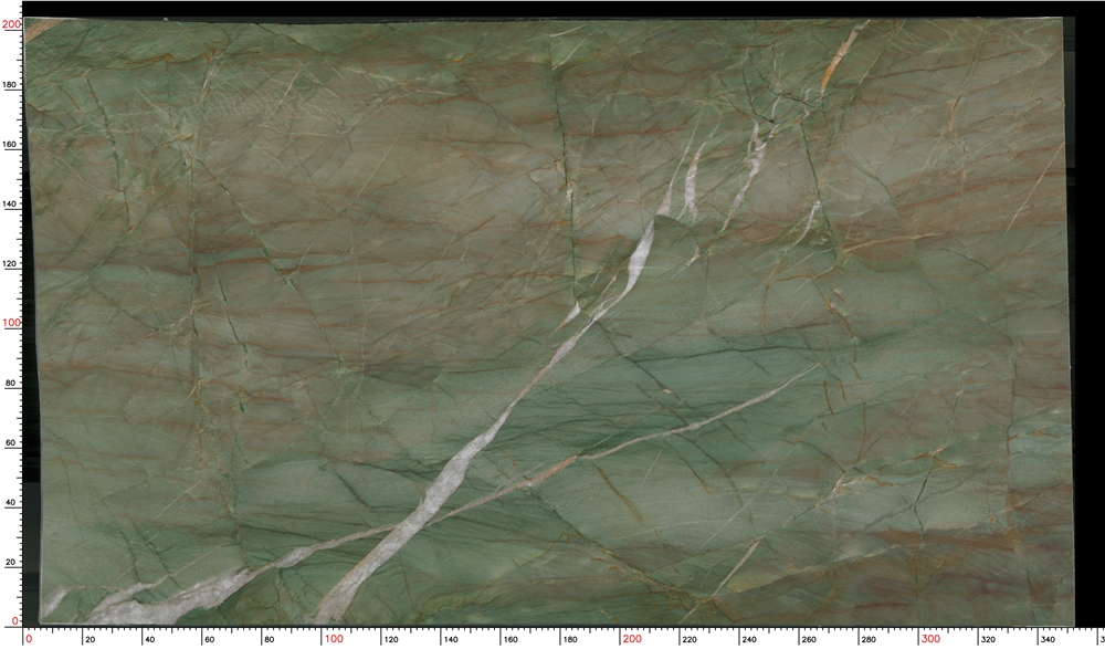 Fuchsite Crystal Quartzite Slabs - M9557